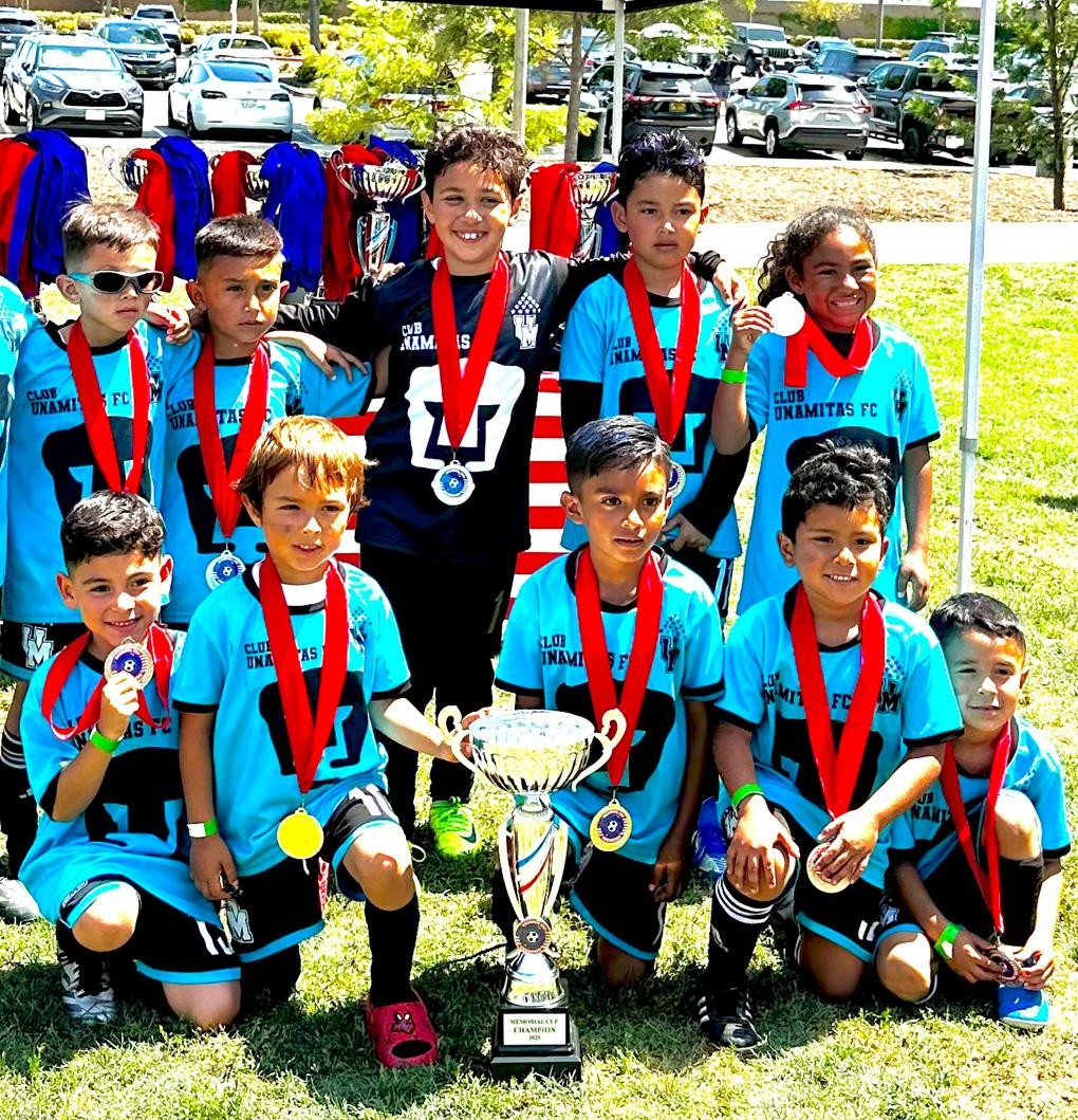 COAST SOCCER LEAGUE 2025 Standings for BOYS07 Division 3 South
